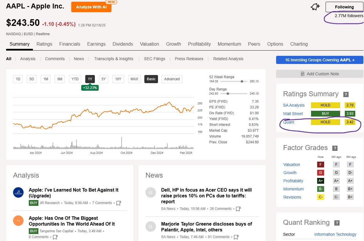 Seeking Alpha's Quant Rating Review: 2025 Expert Analysis